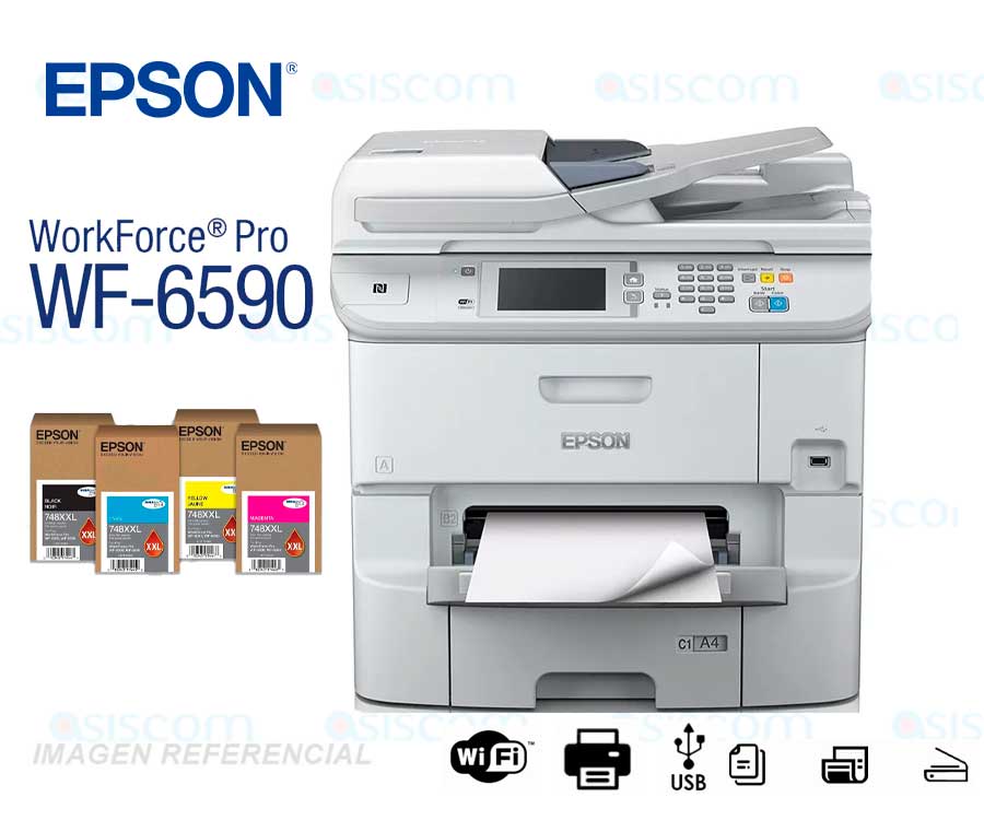 Impresora MF EPSON WorkForce WF-6590 Color USB|LAN